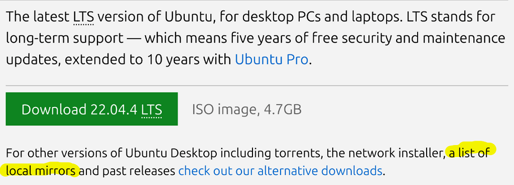 Reasons for not redirecting Ubuntu ISO downloads to country/regional mirrors by default ...