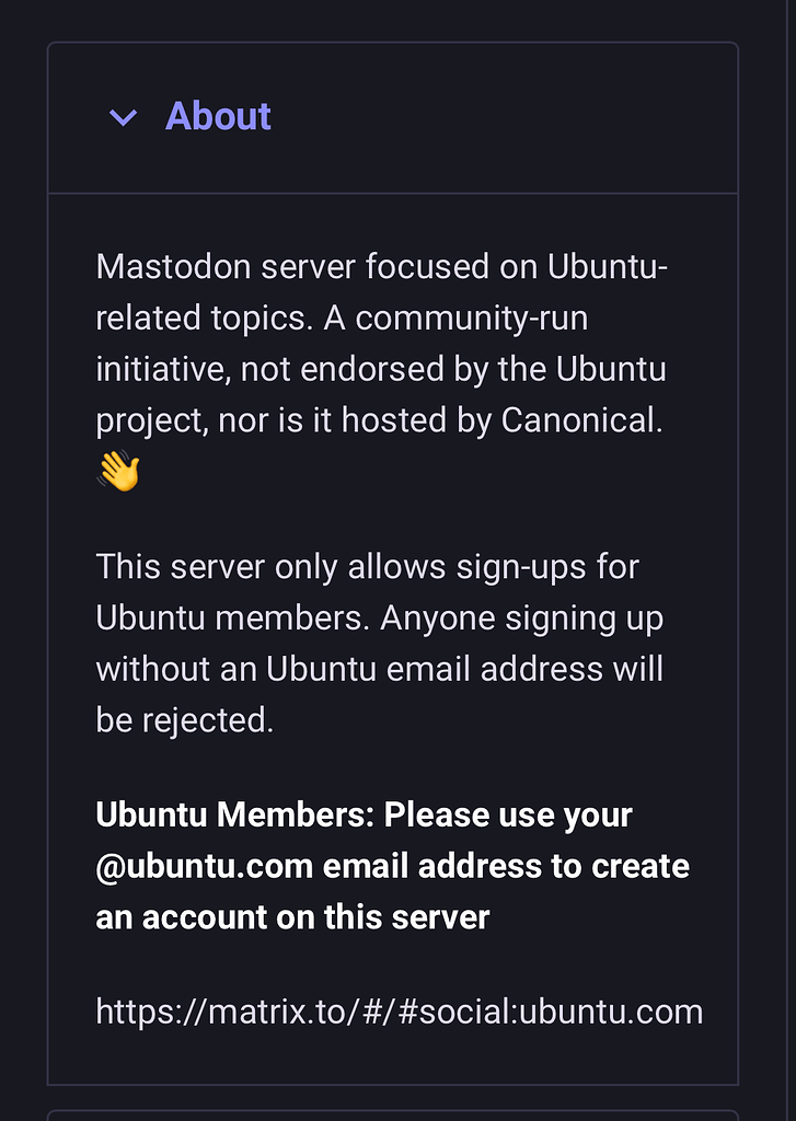 Ubuntu Mastodon - Membership - Ubuntu Community Hub