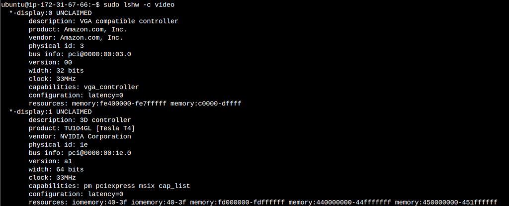 Installing Nvidia Drivers On A Gpu Enabled Nvidia Tesla Ec2 Instance G4dn Tutorials