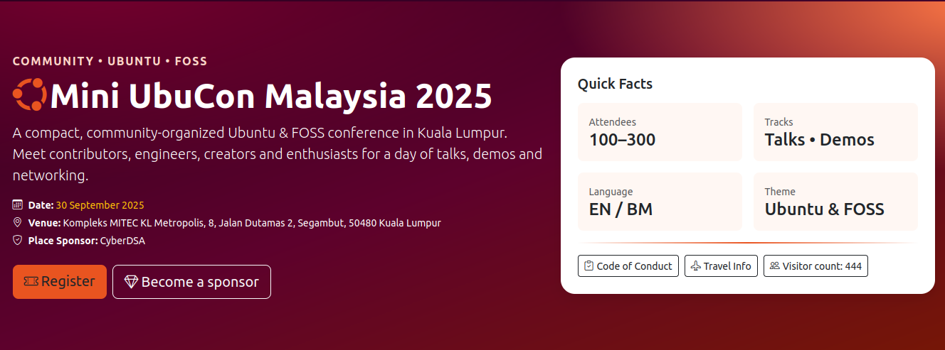 Mini UbuCon Malaysia 2025 - Events - Ubuntu Community Hub
