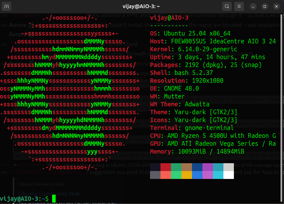 Ubuntu 25.04: Bug with Ubuntu Dock + launching Files with no windows open - Support and Help ...